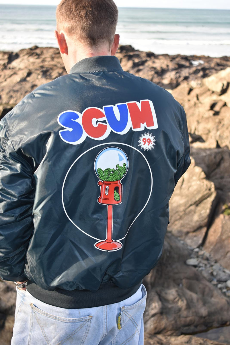SCUM GRENADE MACHINE FLIGHT JACKET - BLUE – No Chaos