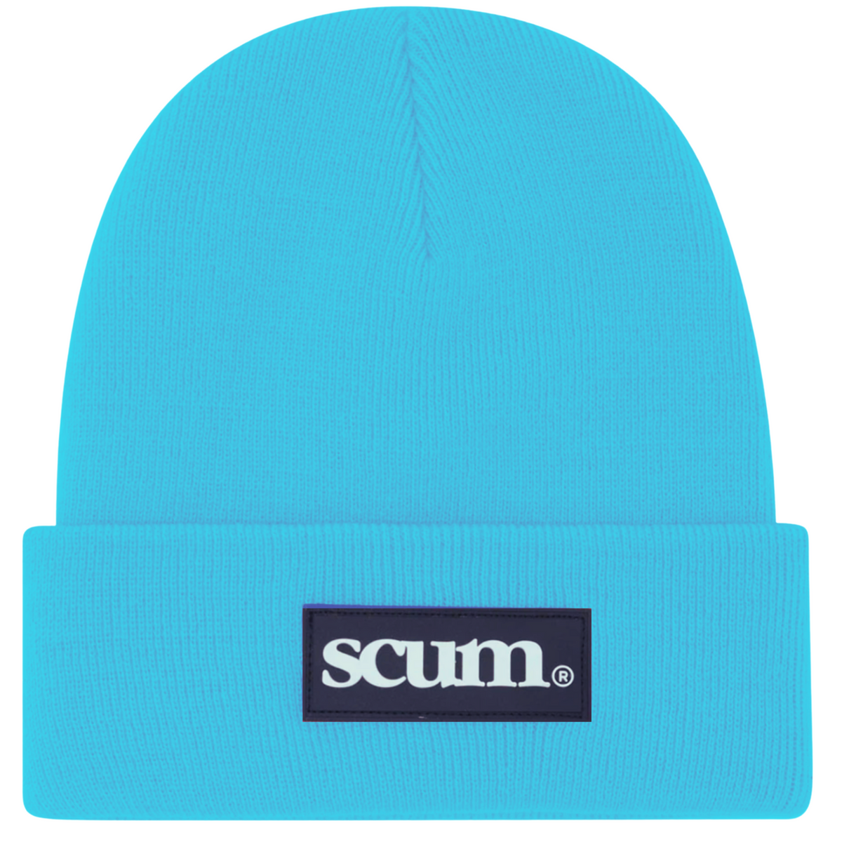 SCUM RUBBER PATCH BEANIE - SKY BLUE – No Chaos