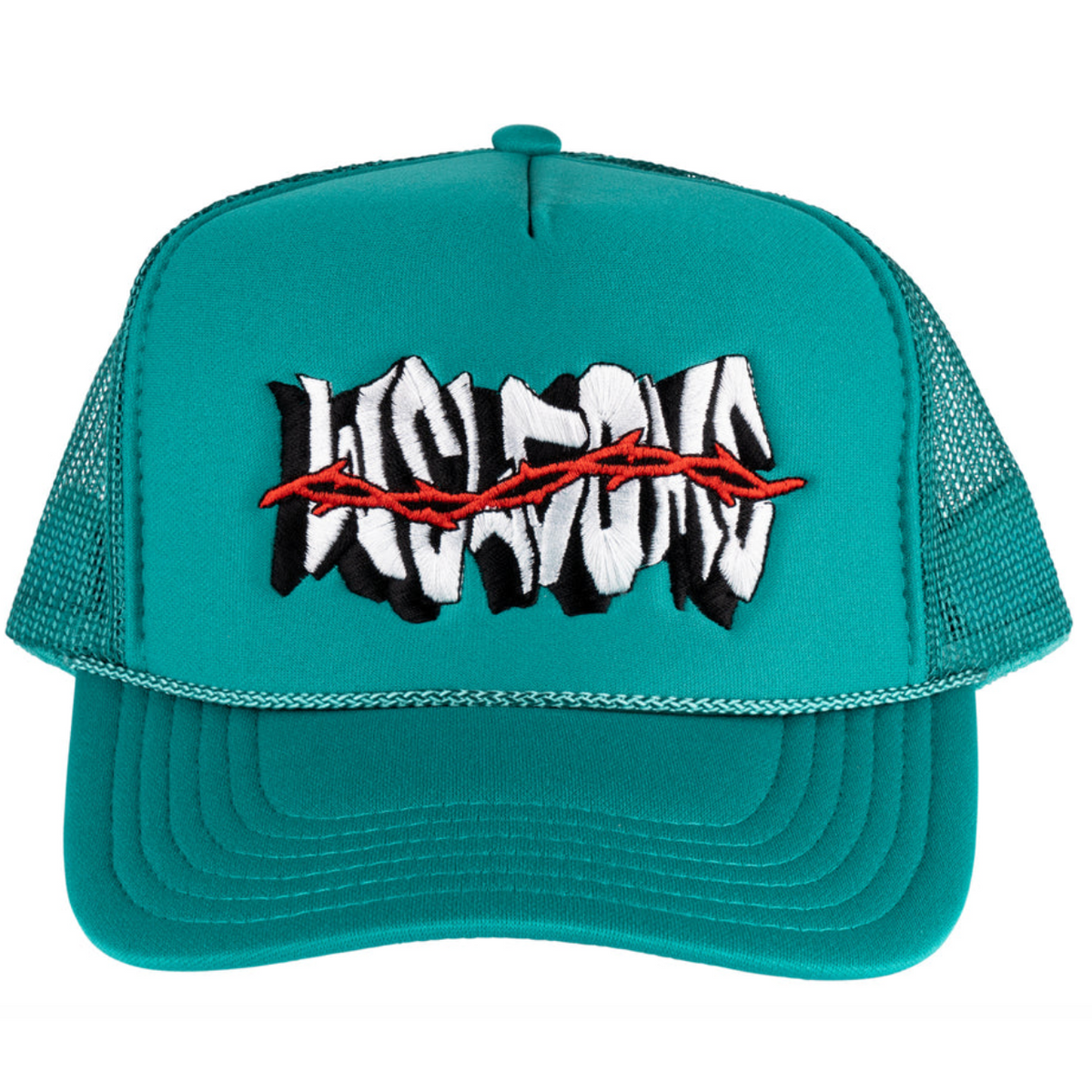 Welcome Thorns Embroidered Trucker Hat - Jade – No Chaos