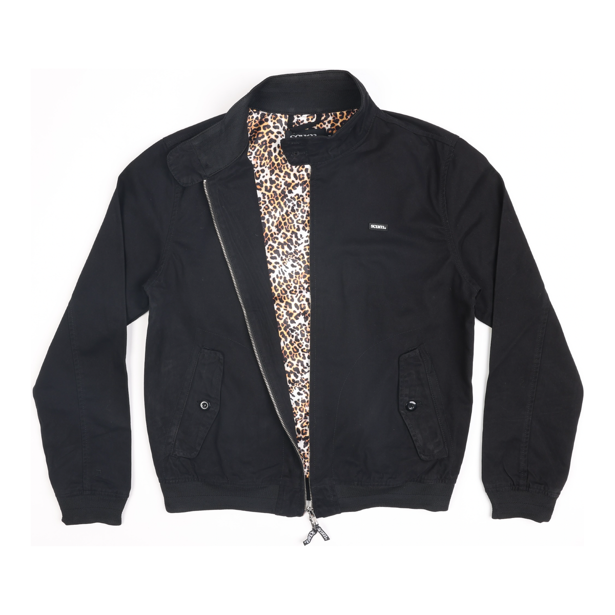 SCUM HARRINGTON JACKET - BLACK – No Chaos