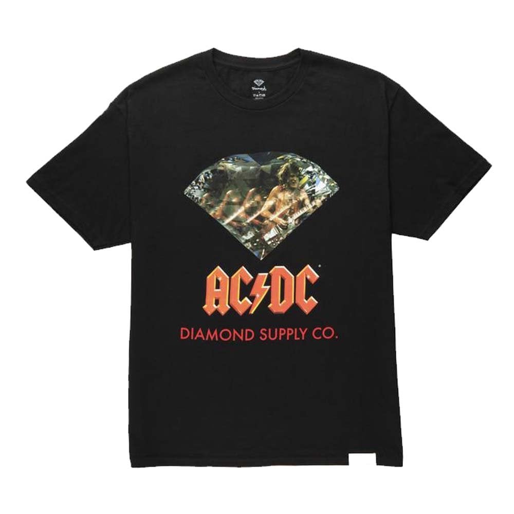 Diamond Supply Co. x AC/DC 'AC/DC Diamond" T-Shirt - Black – No Chaos